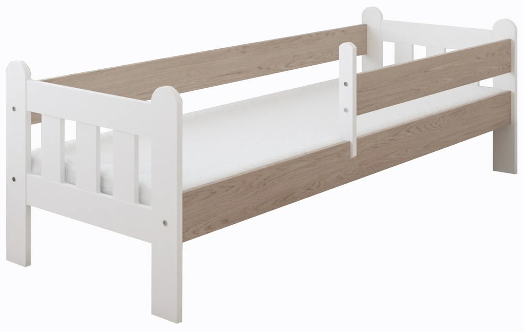 BabyBeds Dětská postel STAS Velikost postele: 160x80 cm, Barevné provedení: Bílá, Úložný prostor: Ano, s úložným prostorem Bílá