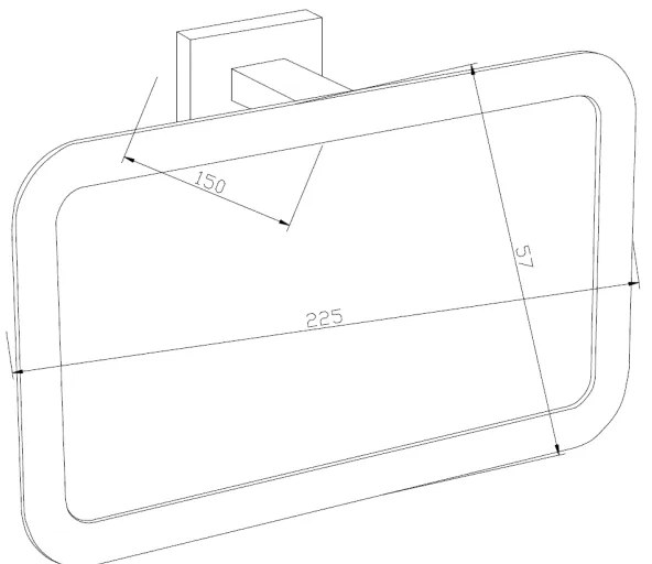 Mexen příslušenství, ARNO držák na ručník, zlatá, 7020732-50