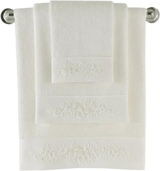 Soft Cotton Bambusový ručník MASAL 50x100 cm Smetanová, 550 gr / m², Bambusové vlákno - 40% bambus / 60% výběrová bavlna