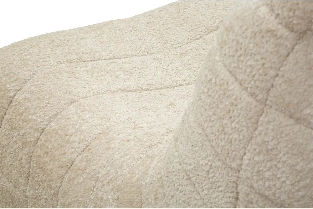 Bílý sedací vak z textilie bouclé Mask – Mauro Ferretti