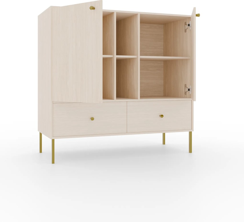 ADRK Furniture Komoda 2D 2S 2P Tili ADRK-CHES-TIL-2D-2S-2P-BS