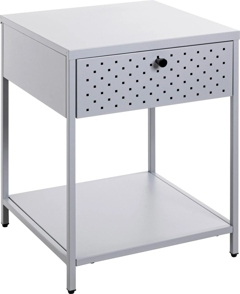 XXXLutz NOČNÍ STOLEK, šedá, 40/53/40 cm - 001931104207