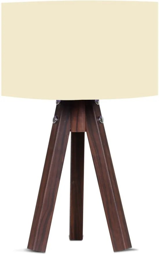 Stolní lampa s béžovým stínítkem Kate Louise Kahve