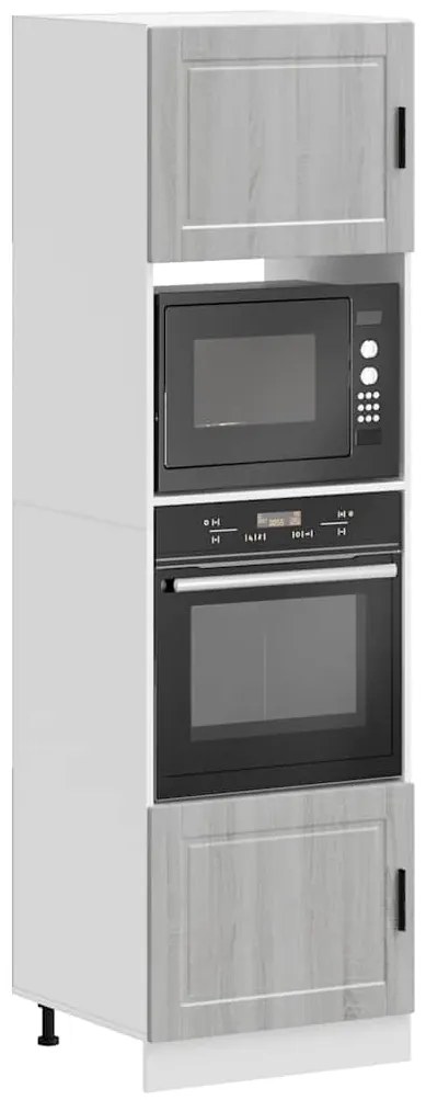 Skříňky na troubu 2 ks "Porto" šedý sonoma kompozitní dřevo 3315057