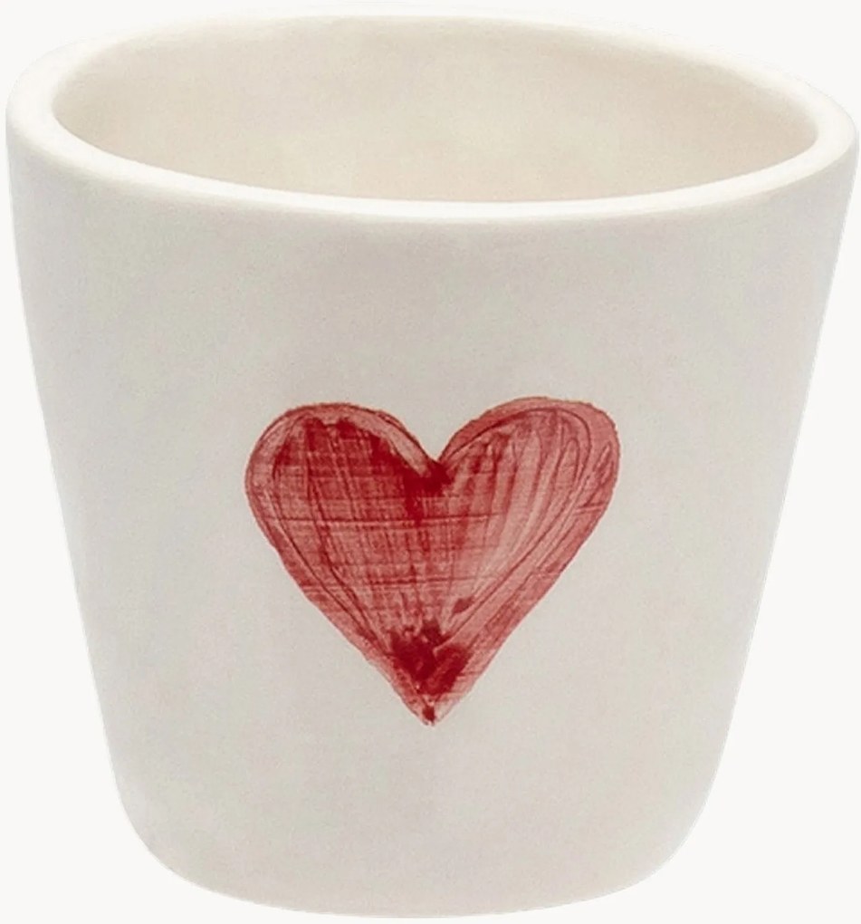 Ručně malovaný šálek na espresso Queen of Hearts