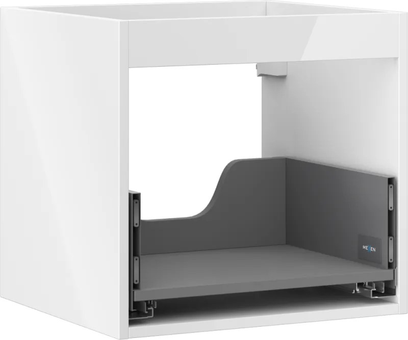 Mexen Box-A, závěsná skříňka 50 cm, 1 zásuvka, bílá lesklá, 91AX0-0500-470-1-00