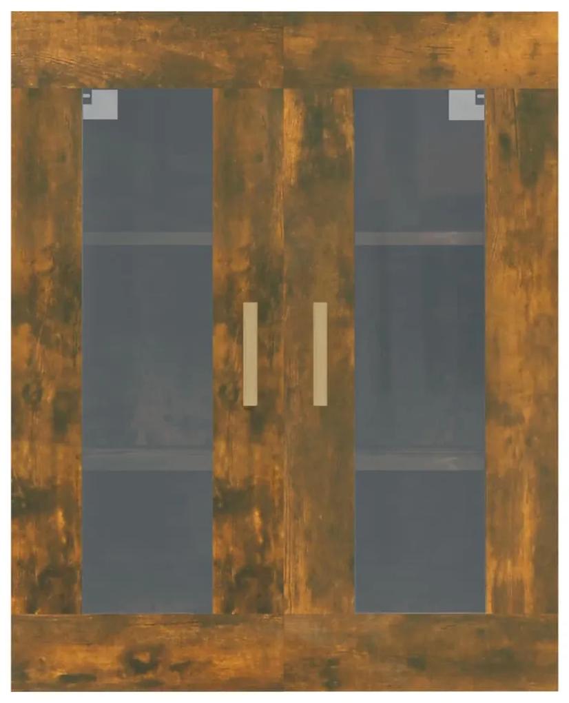 Závěsná nástěnná skříňka kouřový dub 69,5 x 34 x 90 cm - Default Title