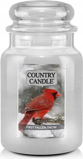 First Fallen Snow – Country Candle – velká vonná svíčka se dvěma knoty