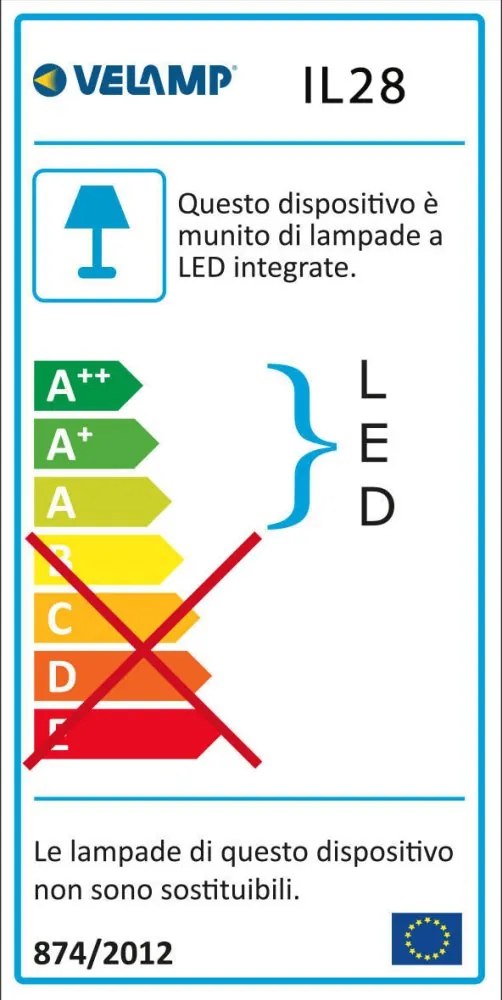VELAMP IL28 LED dotykové noční osvětlení