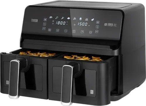 Fritéza TEESA Digital Air Fryer DUAL XXL TSA8089 - zánovní - vyzkoušeno, mírné známky použití