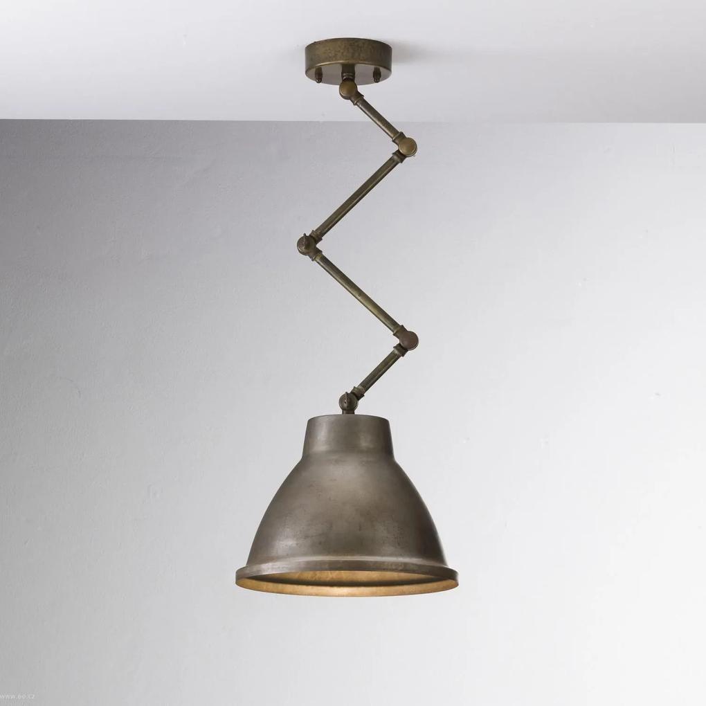 Il Fanale 269.02.OF Loft, industriální závěsné svítidlo ze železa s klouby, 1x77W, prům. 30cm