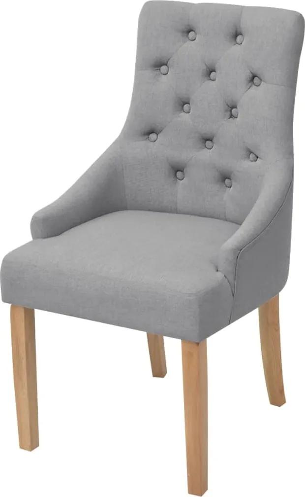 vidaXL Jídelní židle 6 ks textil [274422] Barva: krémová
