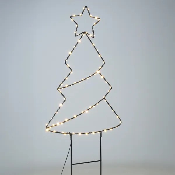 Brilagi - LED Venkovní vánoční dekorace LED/3xAA IP44 68x29 cm stromek