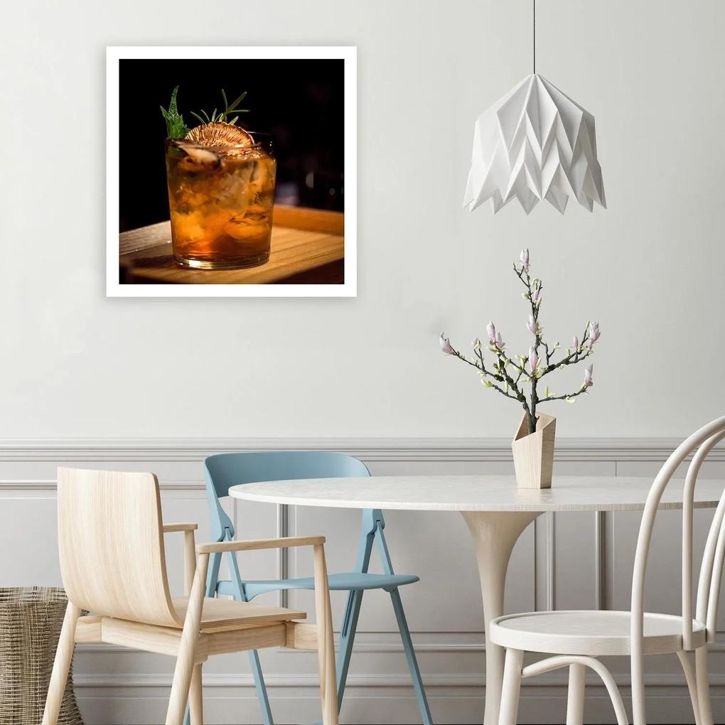 Gario Obraz na plátně Pohár s chutným nápojem Rozměry: 30 x 30 cm