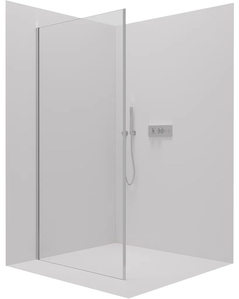 Cerano Porte, sprchová zástěna ke sprchovému koutu 100x195 cm, 8mm čiré sklo, chromový profil, CER-CER-413447