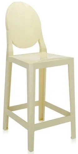 Set 2 barových židlí One More žlutá, Kartell - varianta 1 - výška 100 cm