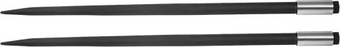 Hay Spears Bale Spikes 2 Černá Hay Bale Spears 124,5 cm Kapacita 1814,4 kg 4,4 cm Dia