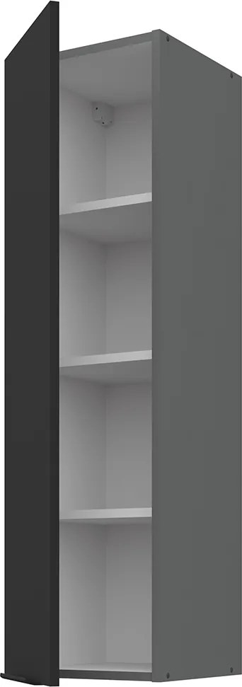 Kuchyňská linka ARIA ab | 300 cm | UNI dvířka | EXTRA VYSOKÁ | ANTIFINGER povrch | antracit/černá