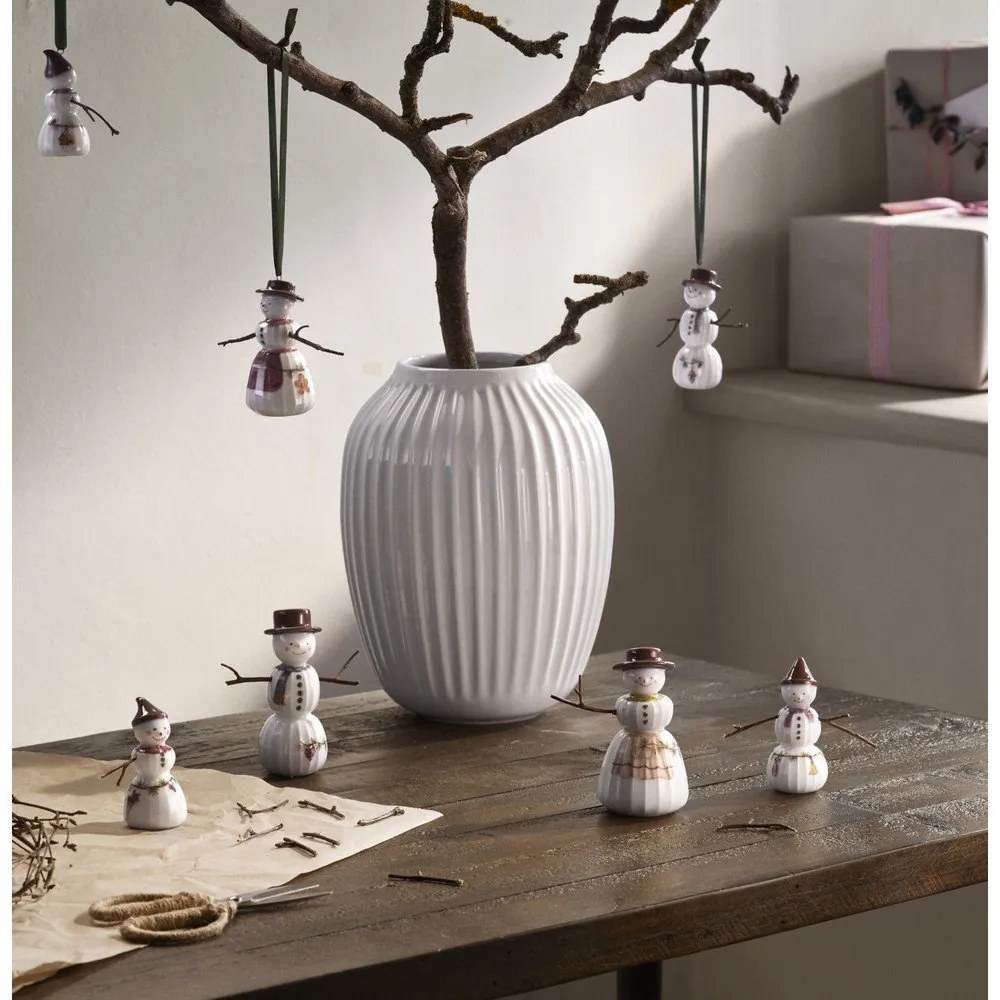 Porcelánová vánoční figurka (výška 11,5 cm) Hammershøi Snowman – Kähler Design