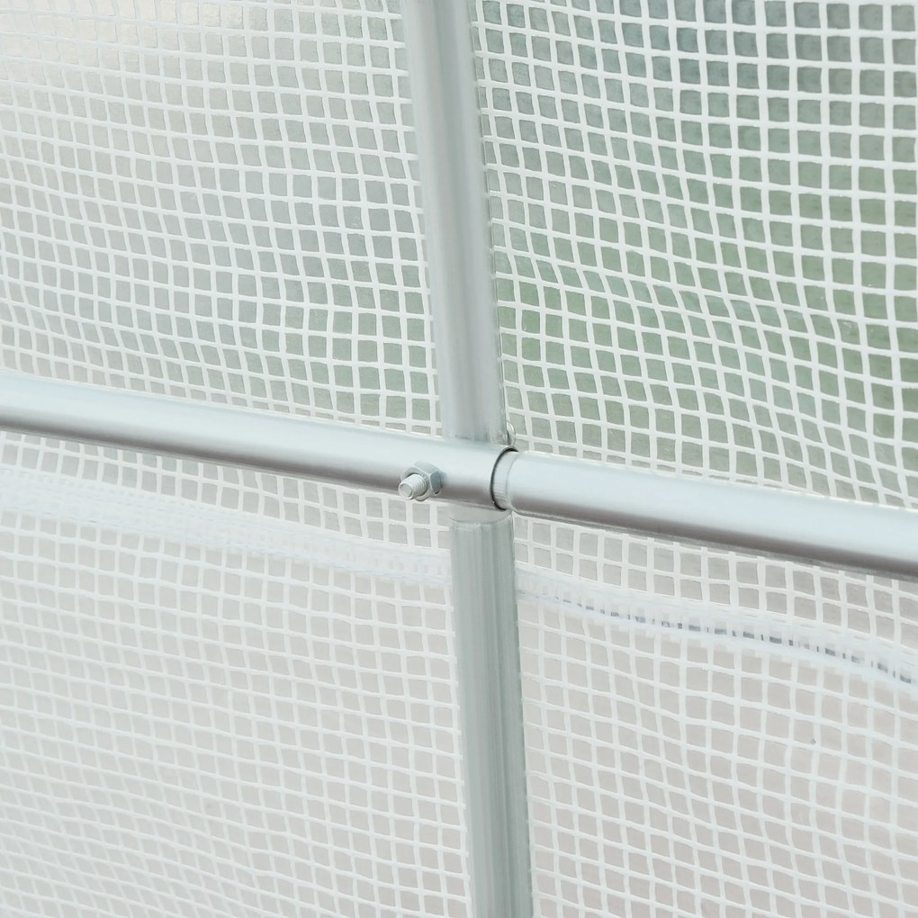 Fóliový skleník Outsunny 450x200x200 cm, robustní skleník s fólií odolnou proti UV záření | Aosom.de
