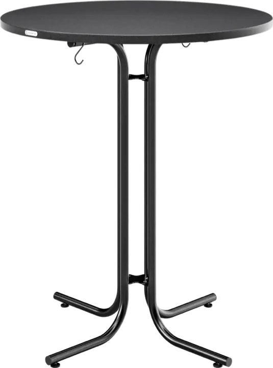 Cateringový skládací barový stůl Malik 80 cm šedý