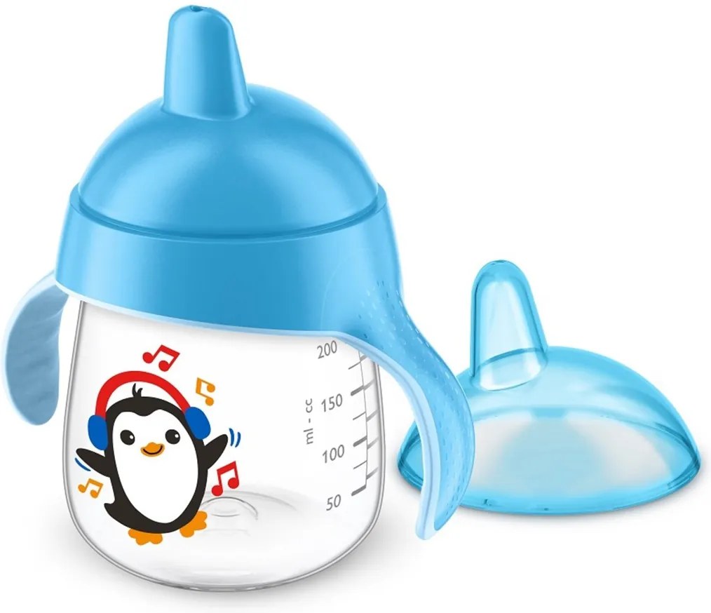 Kouzelný hrneček Avent Premium Pingu 260 ml modrý