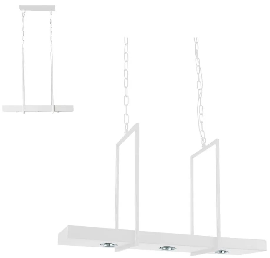 Markslöjd Markslöjd 106124 - LED Stmívatelný lustr na řetězu TRAY 3xLED/3W/230V bílá ML0265