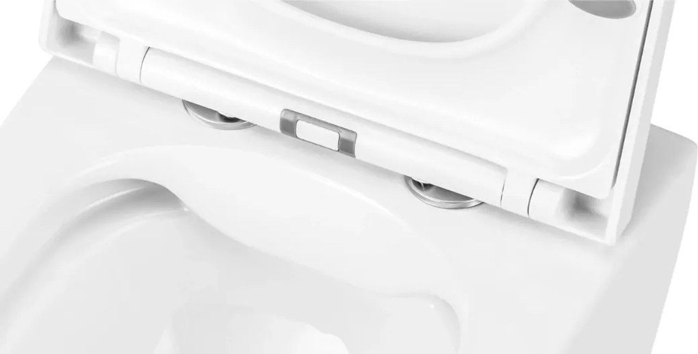 UPTrend Závěsný WC komplet bez příruby GRAVIS TR2216 včetně Soft-Close sedátka, bílá lesk
