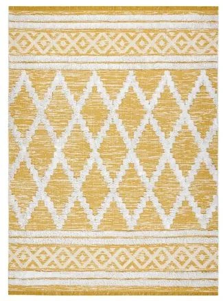 koberec ECO SISAL BOHO MOROC Diamanty 22297 střapce dvě úrovně rou velikost 155x220 cm | krásné koberce cz