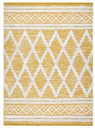 Koberec ECO SISAL BOHO MOROC Diamanty 22297 střapce - dvě úrovně rou