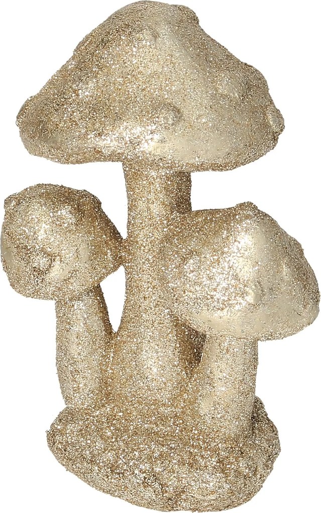 Dekorace Golden Mushrooms 12cm