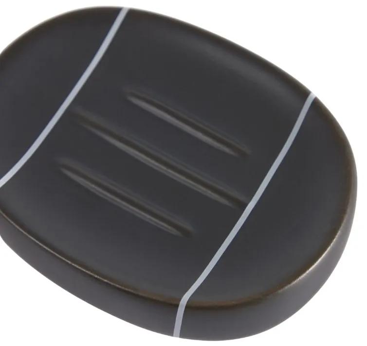 Černá keramická miska na mýdlo Kave Home Cerisa