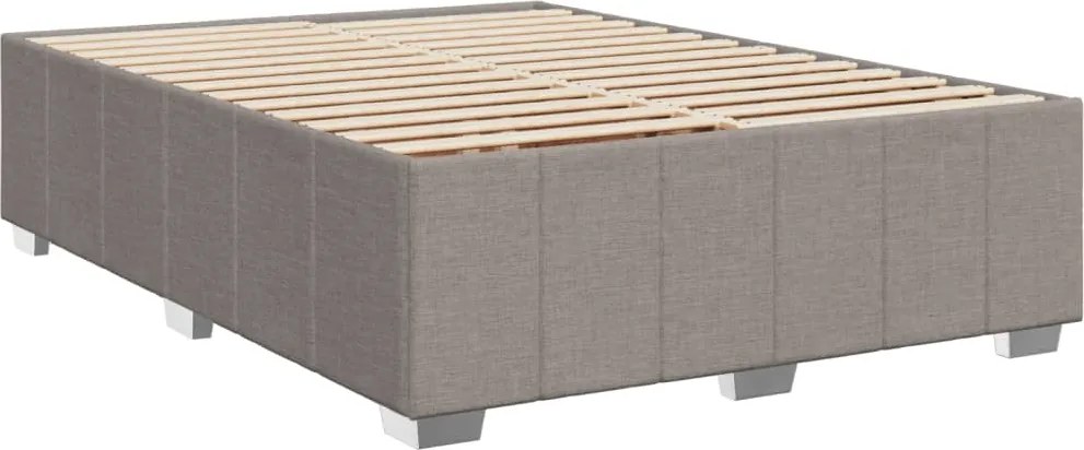 Rám postele bez matrace taupe 140 x 200 cm textil 3284843