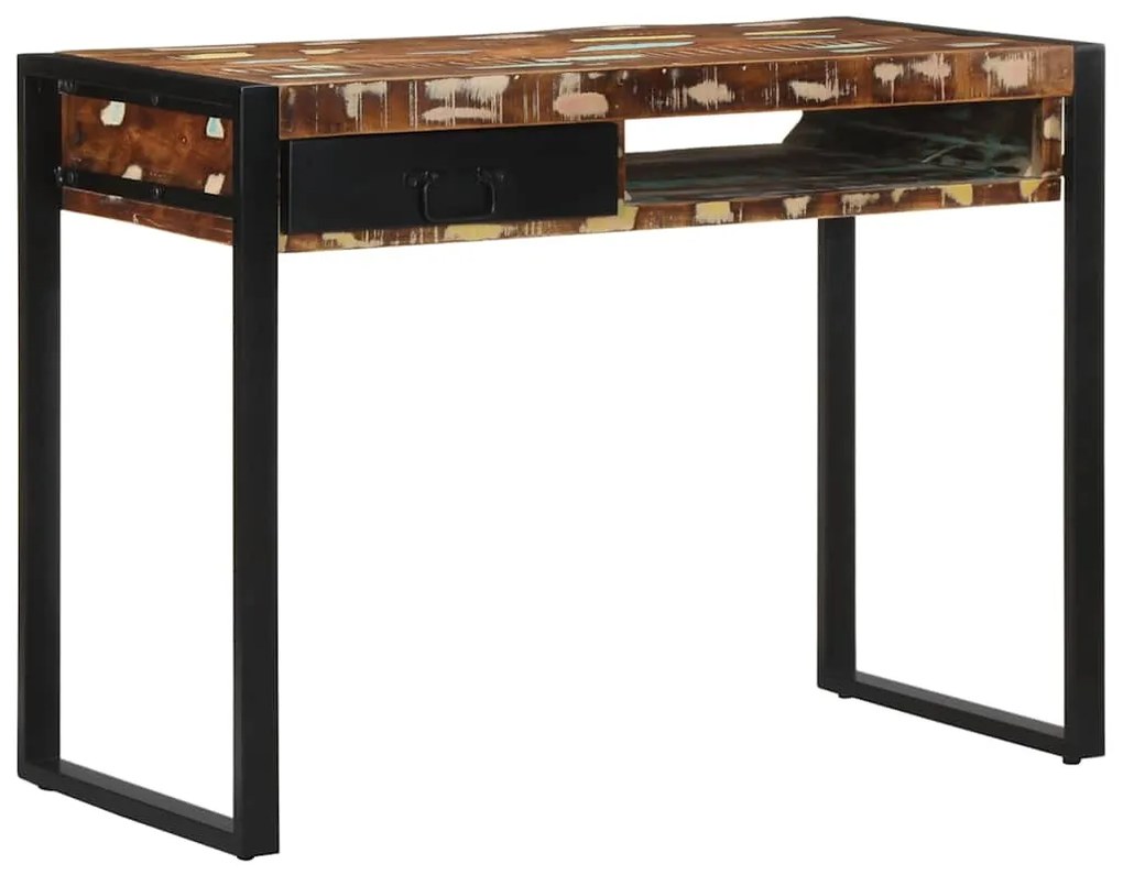 Psací stůl vícebarevné 100x50x75 cm recyklované dřevo