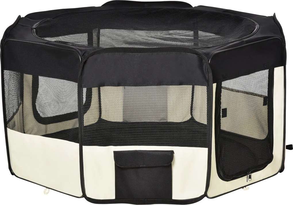 PawHut výběh pro štěňata výběh pro zvířata ohrádka ohrádka pro štěňata, 600D Oxford, Ø120xH58cm| Aosom