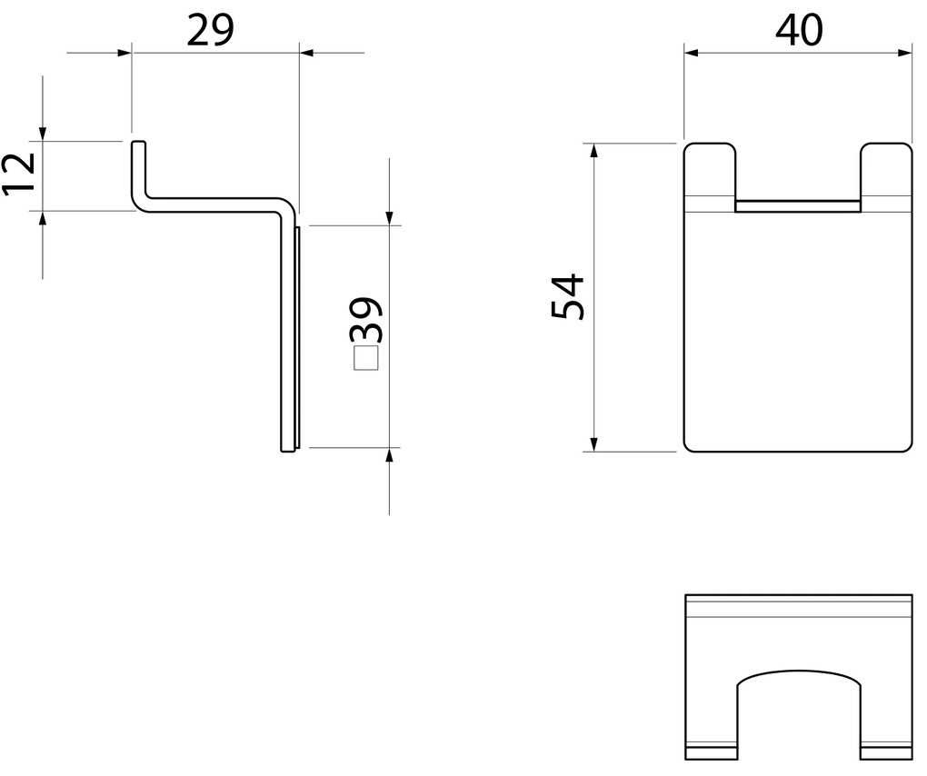 Gedy Gedy, THOR samolepící háček, chrom, S027