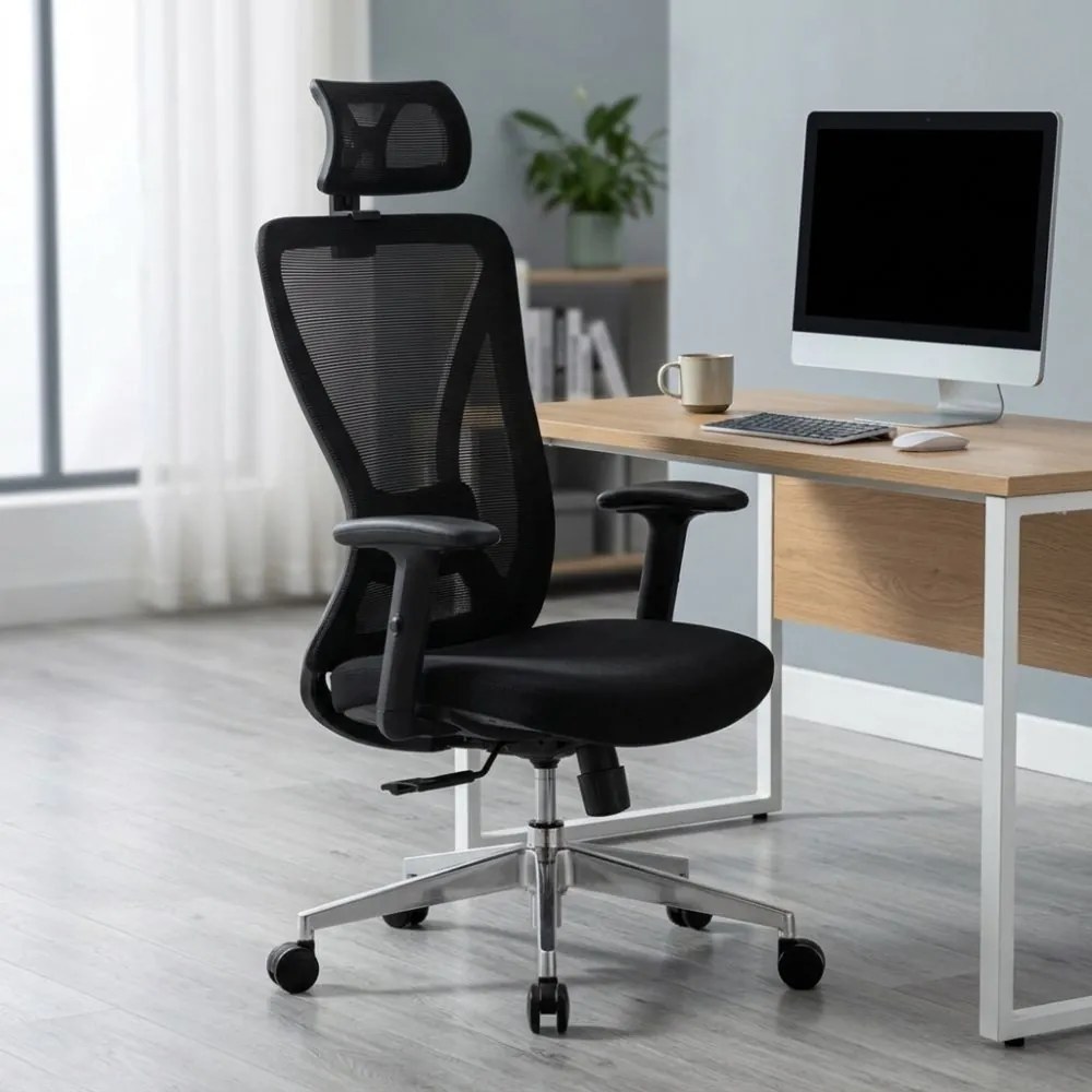Kancelářská ergonomická židle Neoseat NICOLE — černá, nosnost 150 kg
