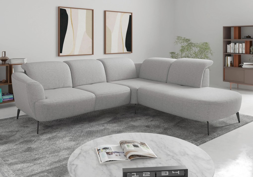 XXXLutz ROHOVÁ SEDAČKA, textil, světle šedá Sit & More - Sedací soupravy - 000144018575
