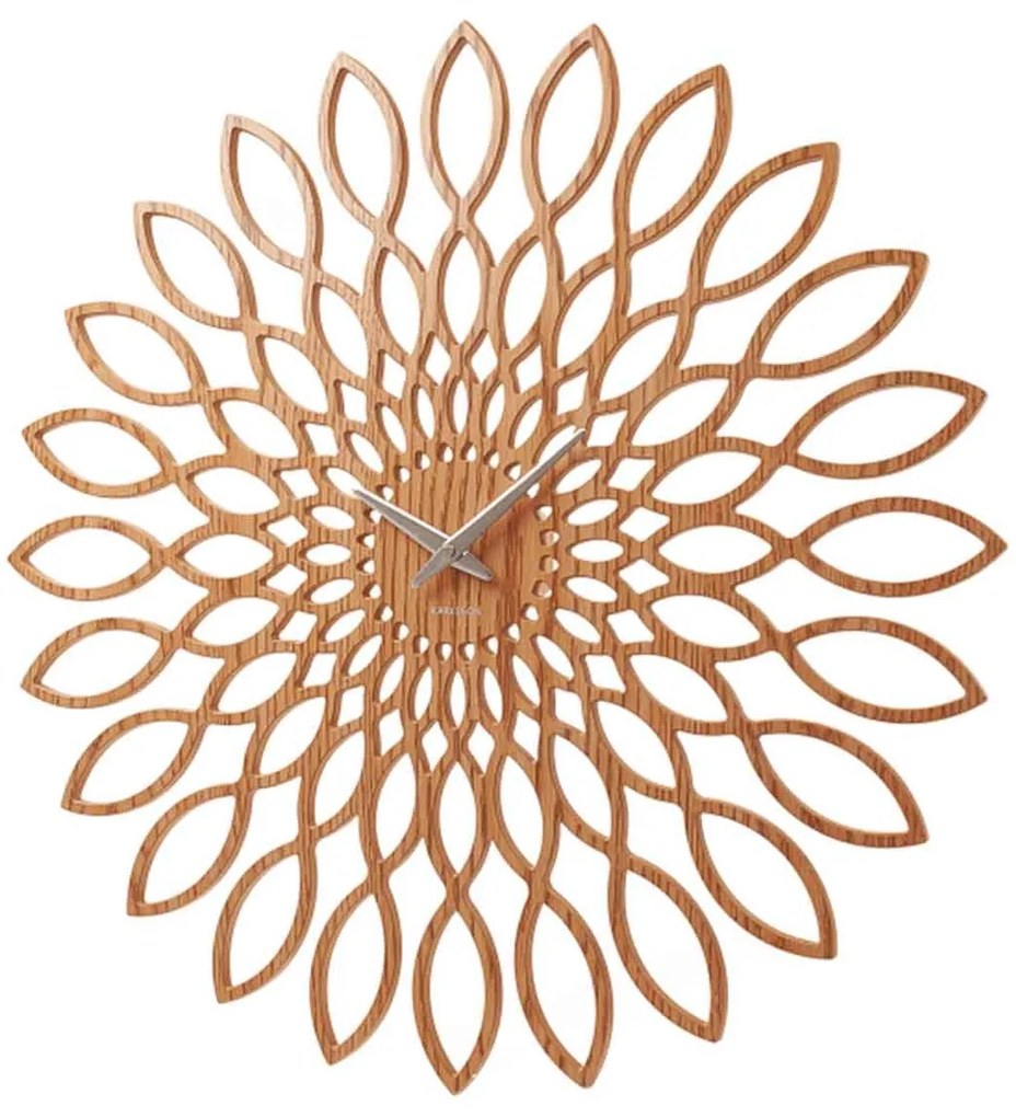 KARLSSON Nástěnné hodiny Sunflower ∅ 60 cm
