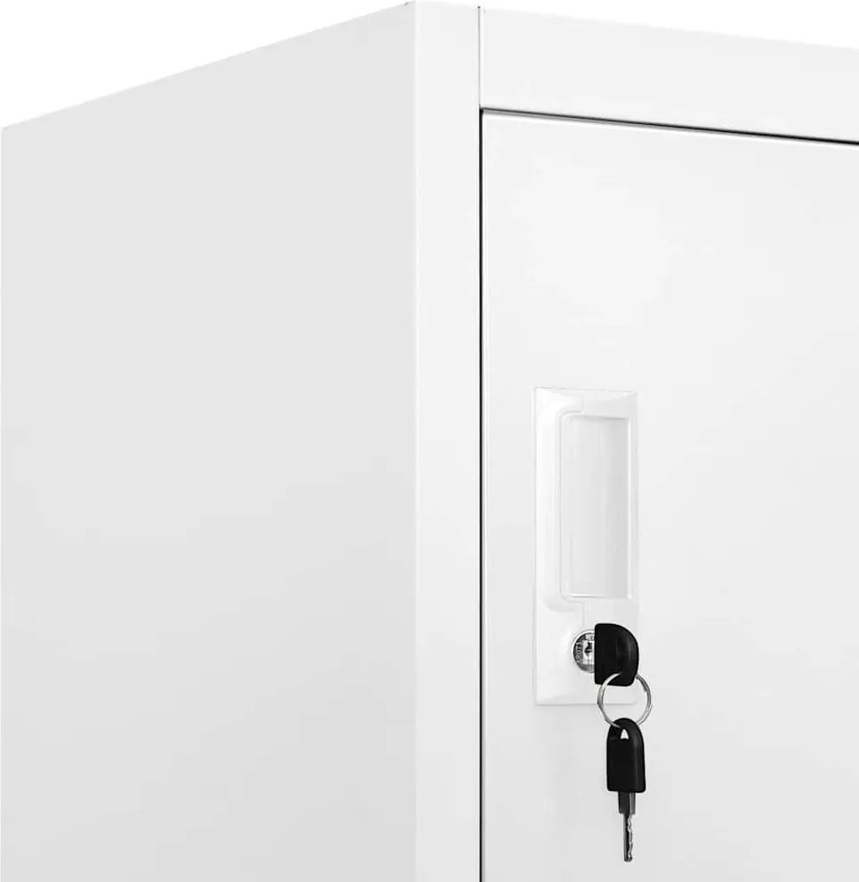 Šatní skříňka s 18 buňkami kov 90 x 40 x 180 cm 245966