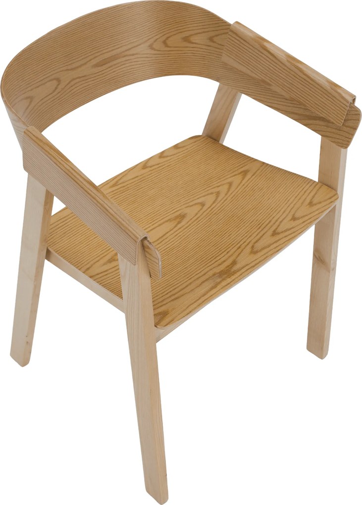 Židle, masivní dřevo, přírodní, LAKERA