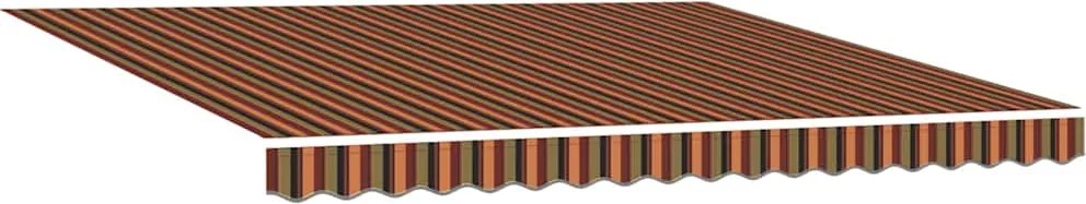 Stahovací markýza Žlutá a oranžová 400 × 350 cm 3330747