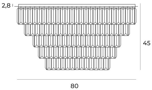 MAXLIGHT C0224 - Stropní svítidlo MONACO 16xG9/40W/230V pr. 80 cm zlatá