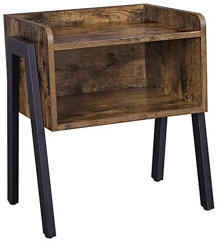 Goleto Rustikální noční stolek | 39 x 33,5 x 18 cm