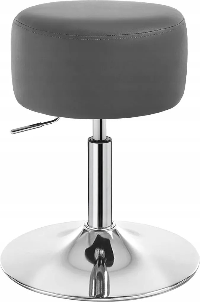 Woltu Vanity Stool, polstrovaná stolička na líčení, kulatý barová stolička,