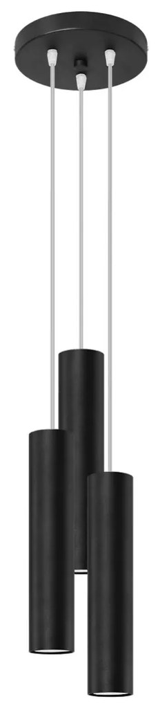 Sollux Lighting Závěsné svítidlo LAGOS 3P černé