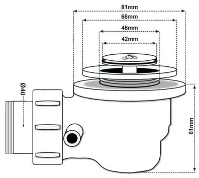 BPS-koupelny Čtvercový sprchový kout HYD-SK30B 90x90 černá/transparent + vanička HYD-SSV-SXL02B bílá