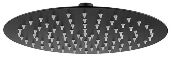 Besco Sprchová hlavice - kruh Uni R B Černá mat, ø 30 cm