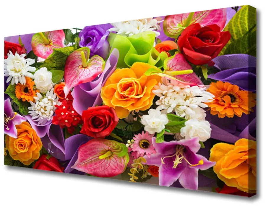 Obraz na plátně Květiny 100x50cm