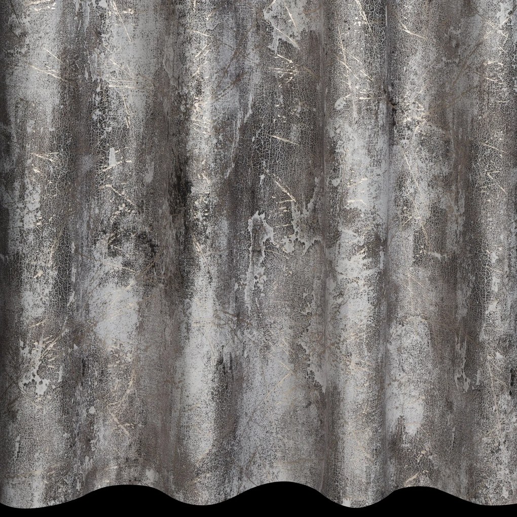 ZATEMŇOVACÍ ZÁVĚS NA KROUŽCÍCH ESTER 140X250 CM VZOROVANÁ